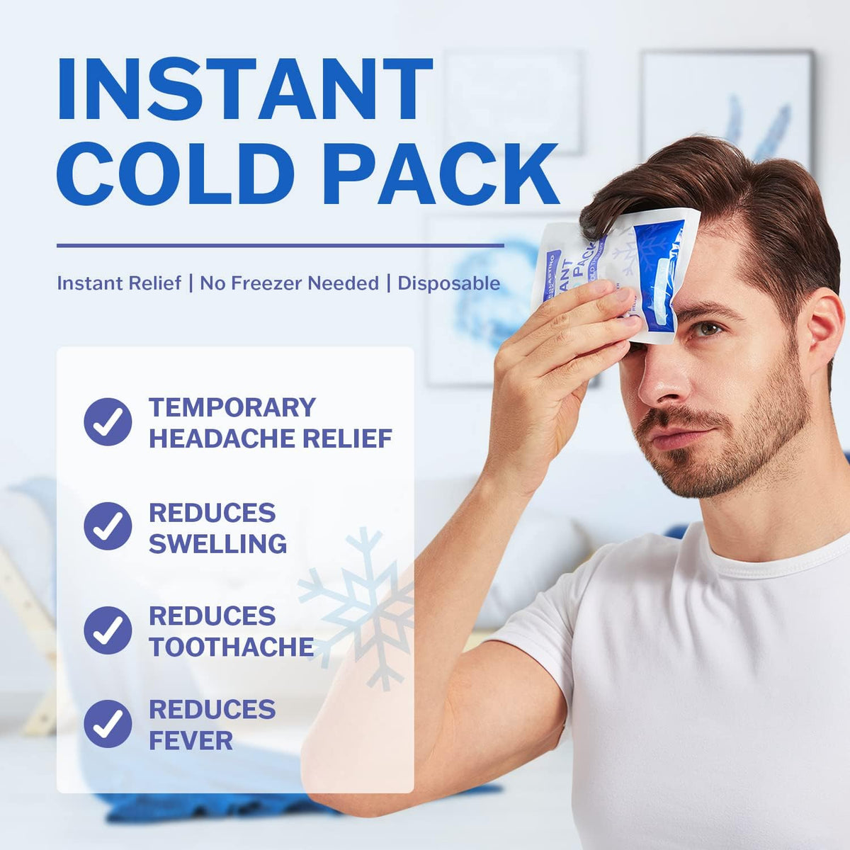 50 Pack - Instant Cold Packs - Instant Ice Packs for Injuries | Dispos ...